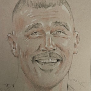 Travis Kelce Original Pencil / Pastel Drawing . Original Fan-art ( Uk ...