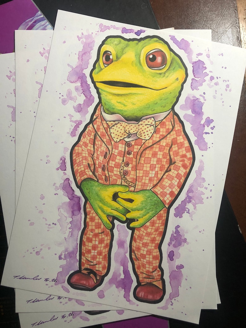 PRINT.... Mr Toad ... Original Fan-art .. Signed Print. the - Etsy