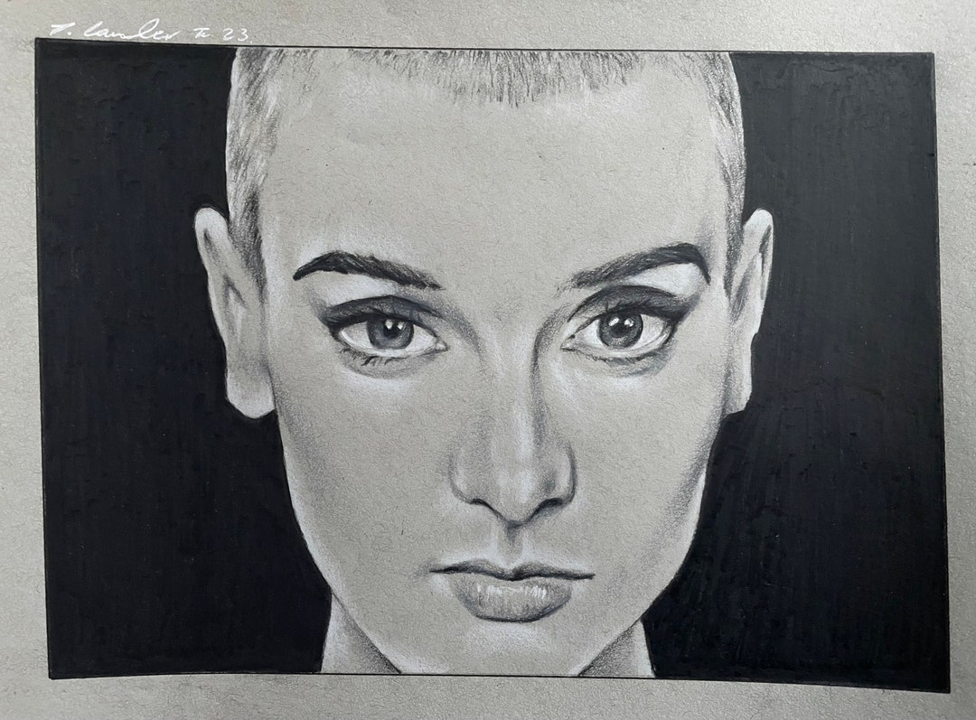 Sinead O’connor Original Pencil Drawing Fan-art A4. - Etsy UK