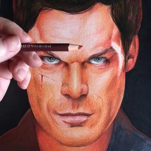 Dexter Morgan Original Pencil Drawing .fan-art A4. Michael C Hall - Etsy UK