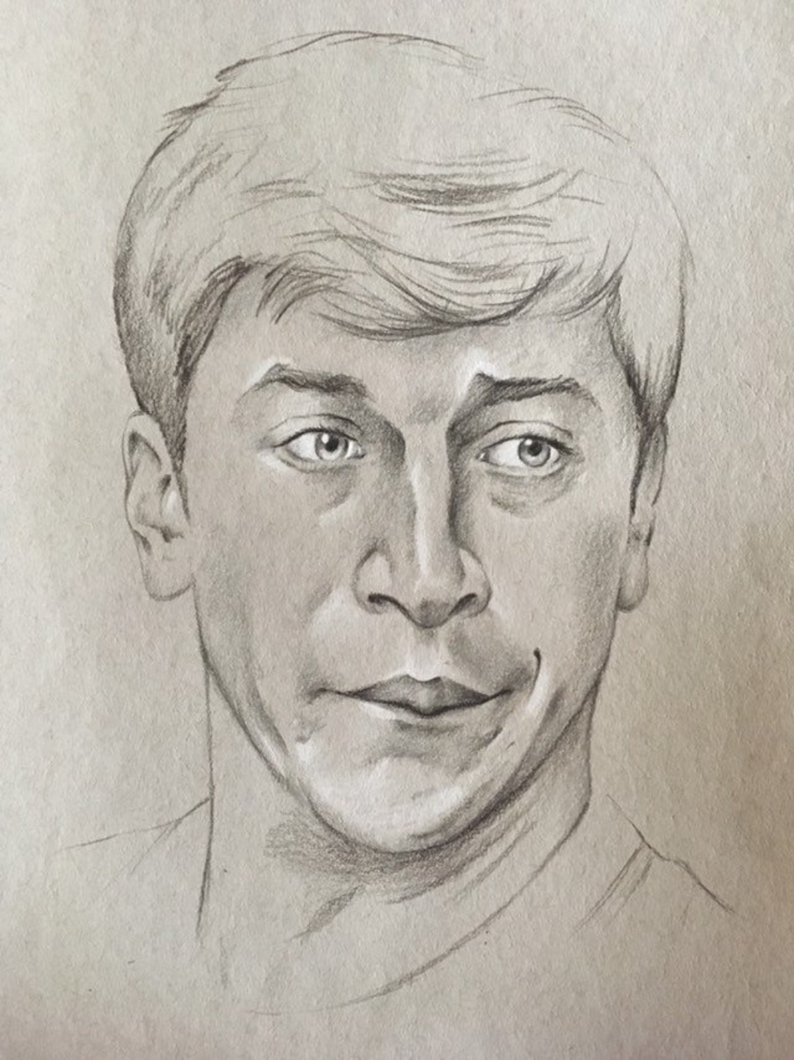 Skyler Gisondo Pencil Drawing Fan-art A4 New. Santa Clarita | Etsy