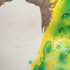 Flubber Robin Williams Original Drawing ,fan-art A4. - Etsy