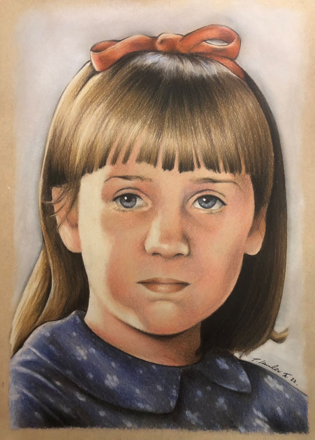 Matilda Original Pencil Drawing .fan-art A4. ( 1996 Mara Wilson ) - Etsy