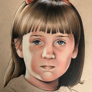 Matilda Original Pencil Drawing .fan-art A4. ( 1996 Mara Wilson ) - Etsy