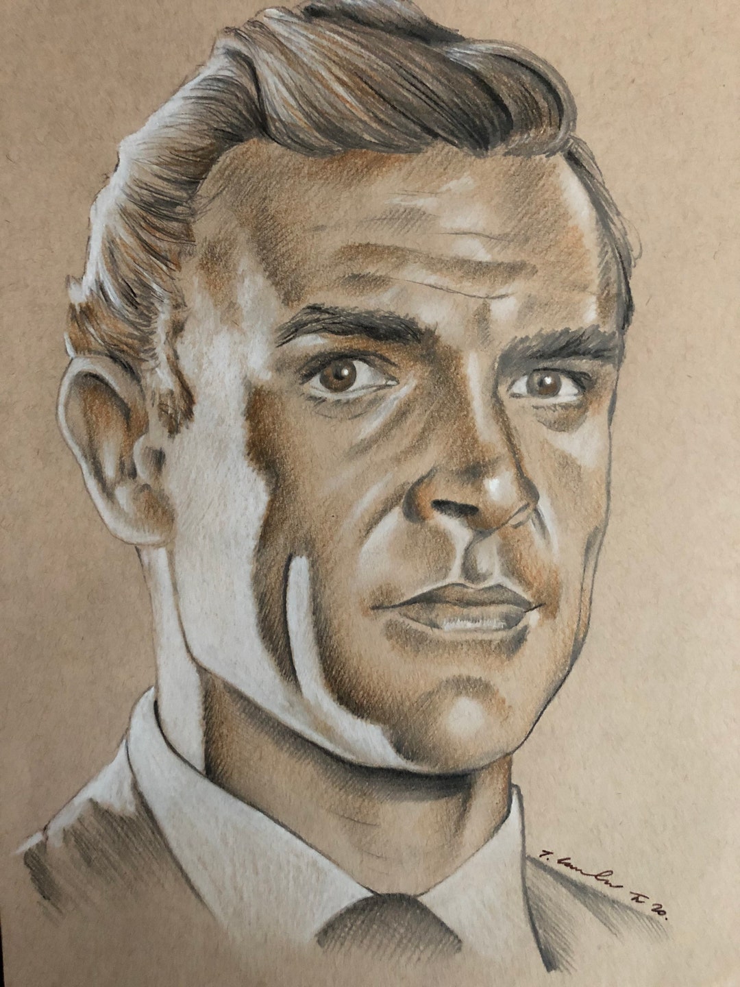 Sean Connery Original Pencil Drawing. A4 Fan-art. James Bond 007 - Etsy