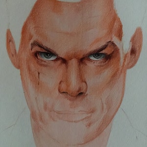 Dexter Morgan Original Pencil Drawing .fan-art A4. Michael C Hall - Etsy UK