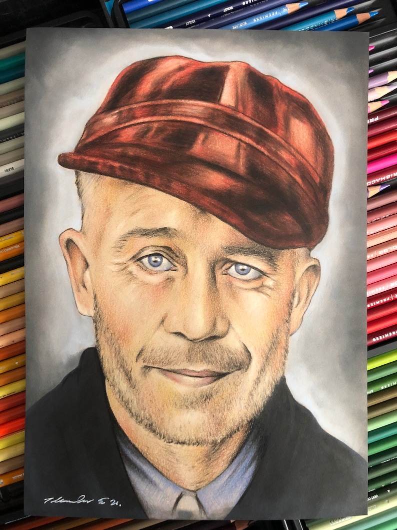 Ed Gein Original Pencil Drawing . Fan-art A4 - Etsy New Zealand