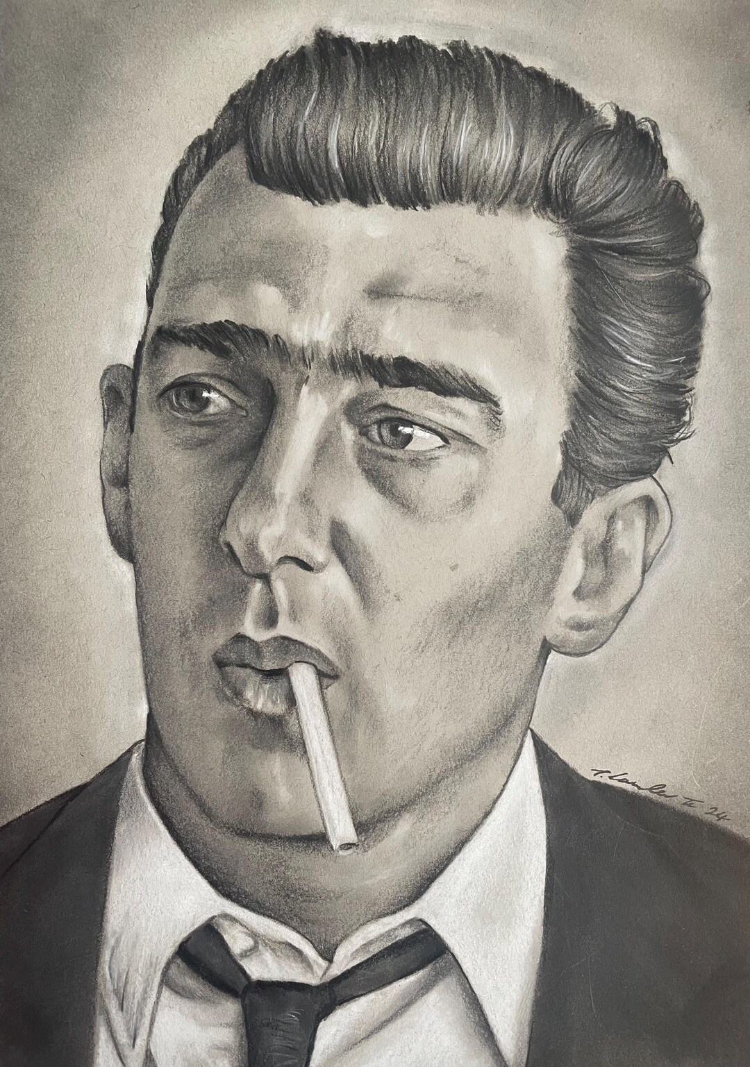 Reggie Kray Original Fan-art Drawing . UK A4 Size the Kray Twins Ronnie ...