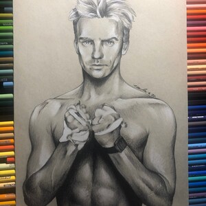 Sting Original Pencil Drawing .fan-art A4 the Police - Etsy