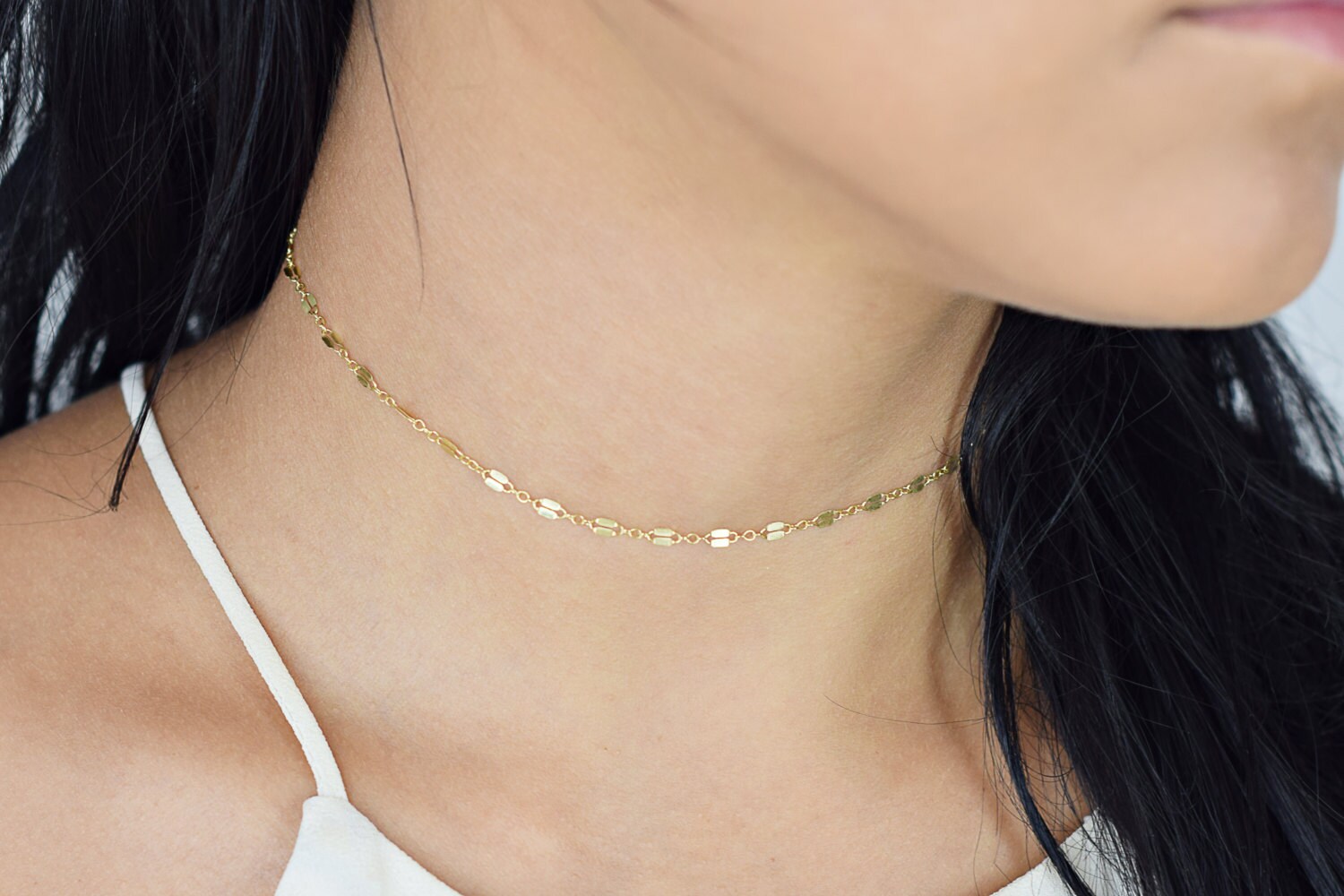 Sequin Chain Choker Chain Lace Choker Tattoo Choker Choker | Etsy