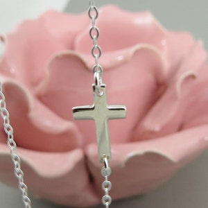 Simple Cross Necklace Minimalist Cross Necklace Dainty Cross - Etsy