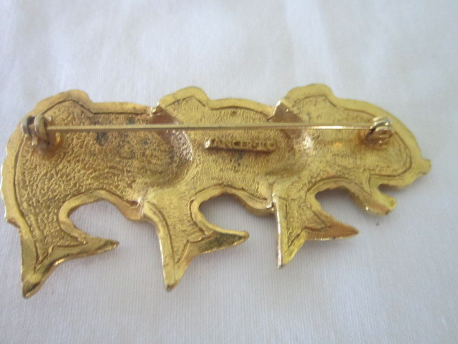 Vintage Tancer II 3 Fish Largegold Tone Brooch Pin Great - Etsy