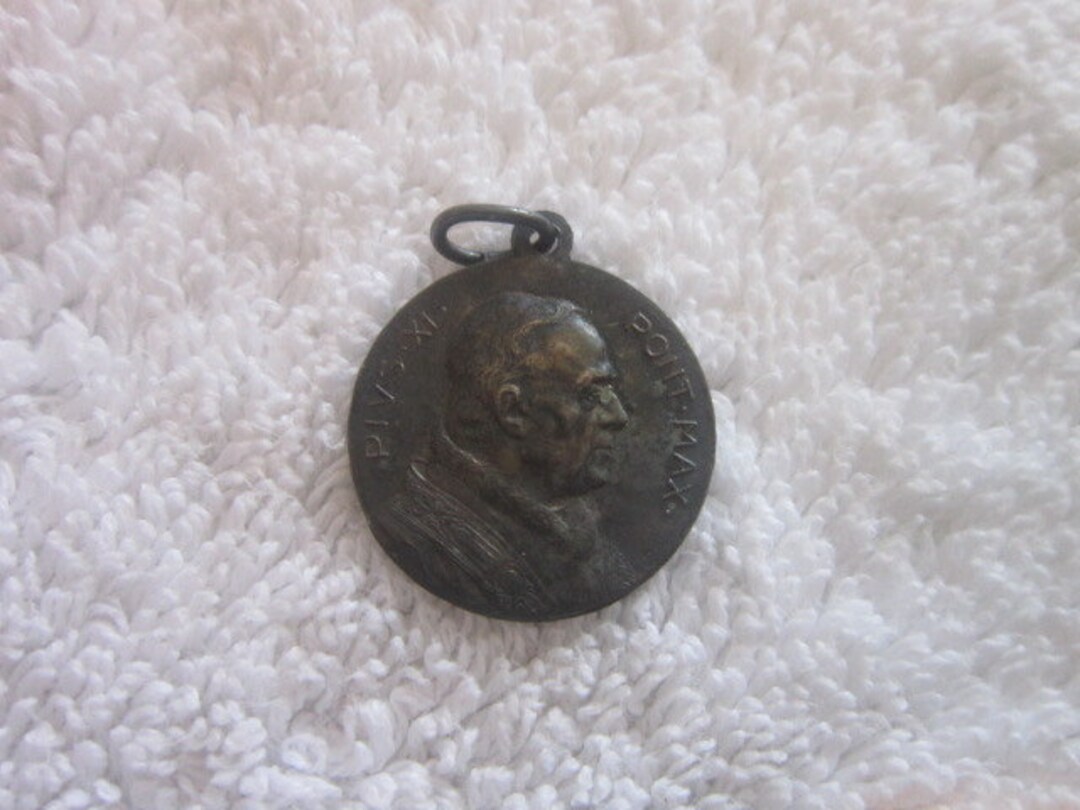 Antique Pope Pius XI Pont Max Bronze Catholic Medal Charm or Pendant - Etsy