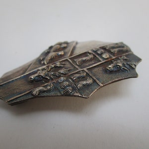 Antique Sterling Silver Family Crest Birds Stags Nice English Hallmarks ...