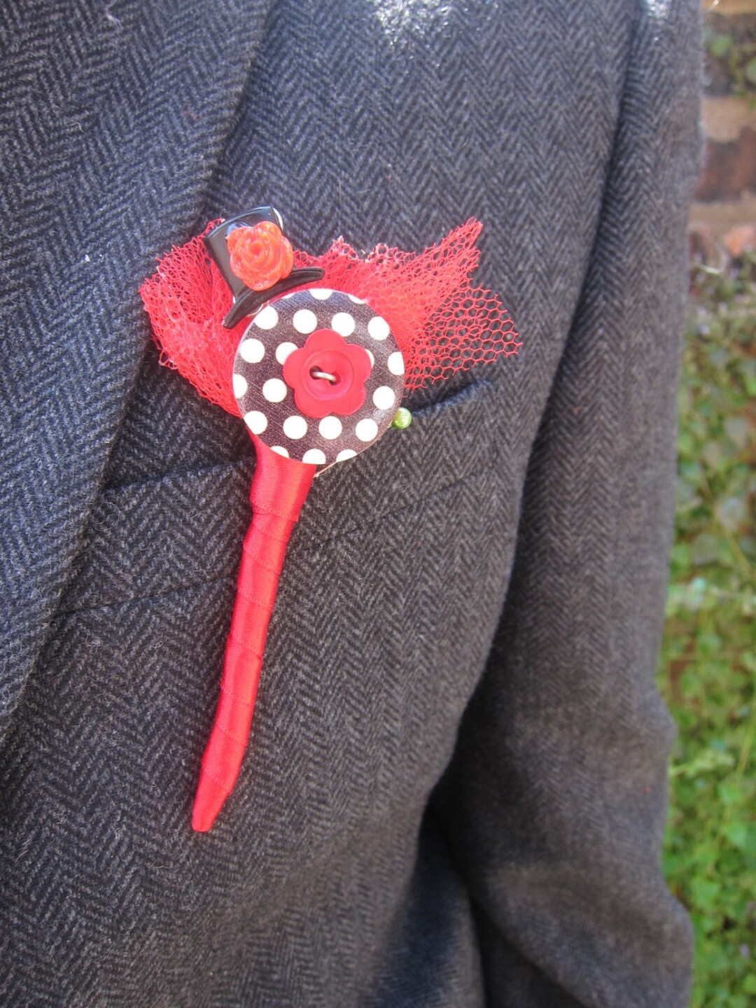 Button Buttonhole, Vintage Buttonhole, Unique Buttonhole, Boutonniere ...