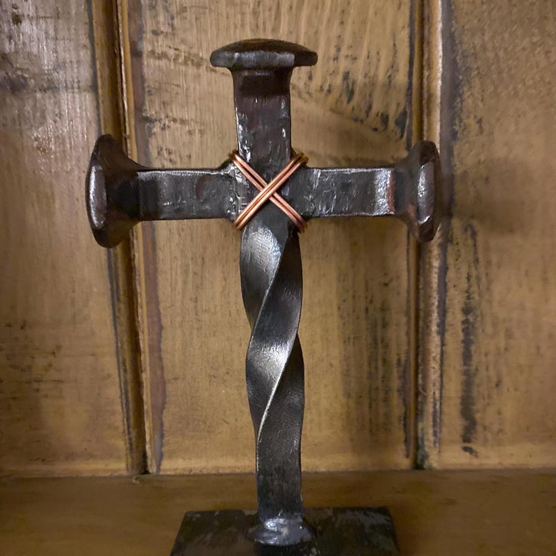 Railroad Spike Cross - Etsy