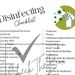 Disinfecting Checklist Minimalist Cleaning Schedule Printable ...