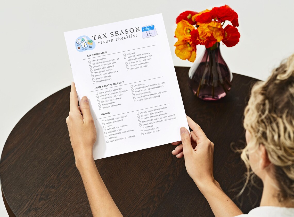 IRS and Tax Season Checklist Printable | Personal and Business Tax ...
