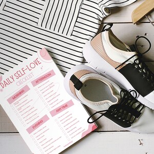 Daily Self Love Checklist Printable | Mental Health and Wellness ...