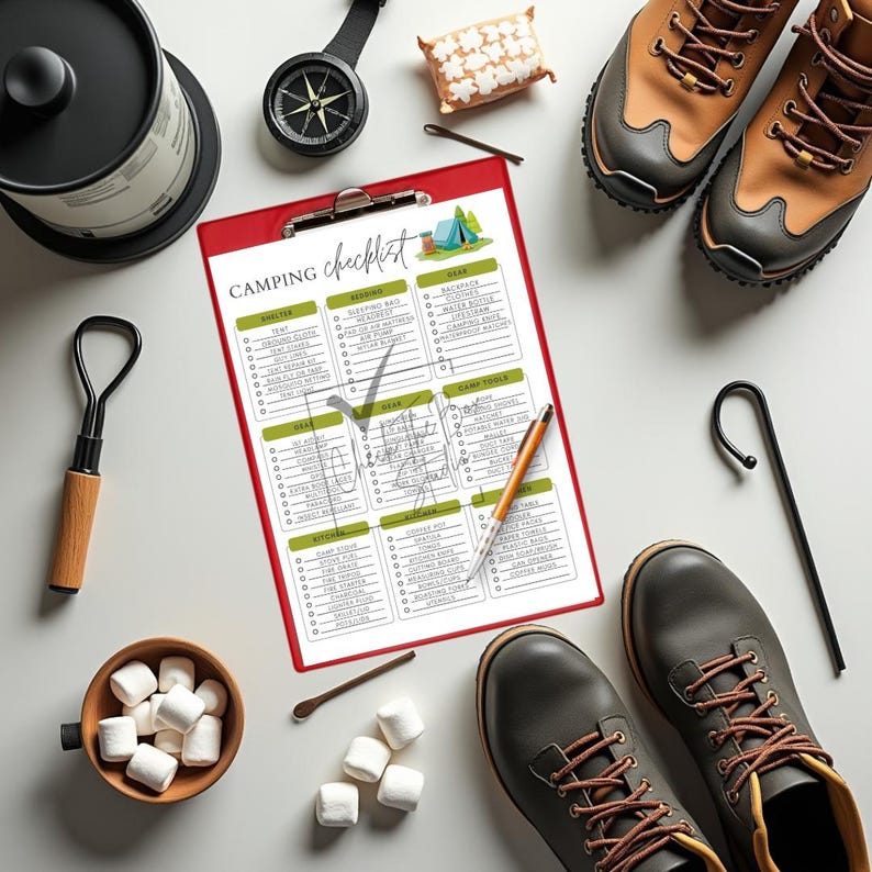 RV Equipment Checklist Printable | Must Have Gear for Campers | Travel ...