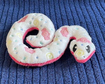 Kawaii Candy Snake Plush Handmade Sweet Treat Snake Plushie Soft Toy ...