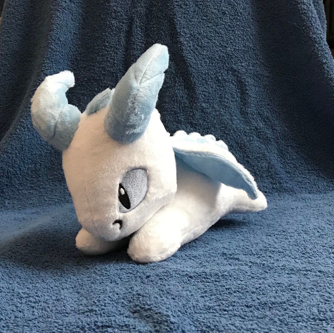 Ice Dragon Plushie | Cute and Kawaii Weighted Plush Stuffed Animal - Etsy