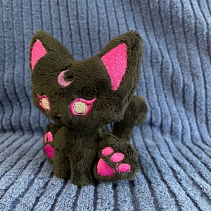 Moon Cat Plushie Plush Toy / Witch Pink - Etsy