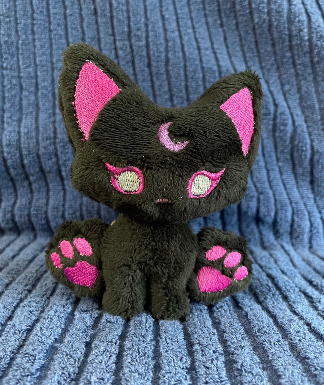 Moon Cat Plushie Plush Toy / Witch Pink - Etsy