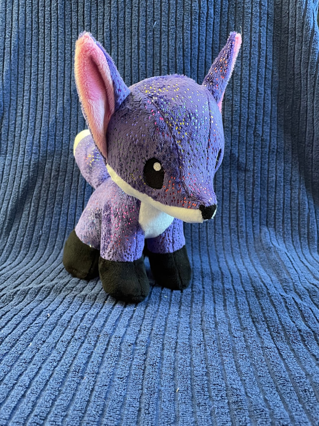 Fox Plush Stuffed Animal Purple Plushie - Etsy