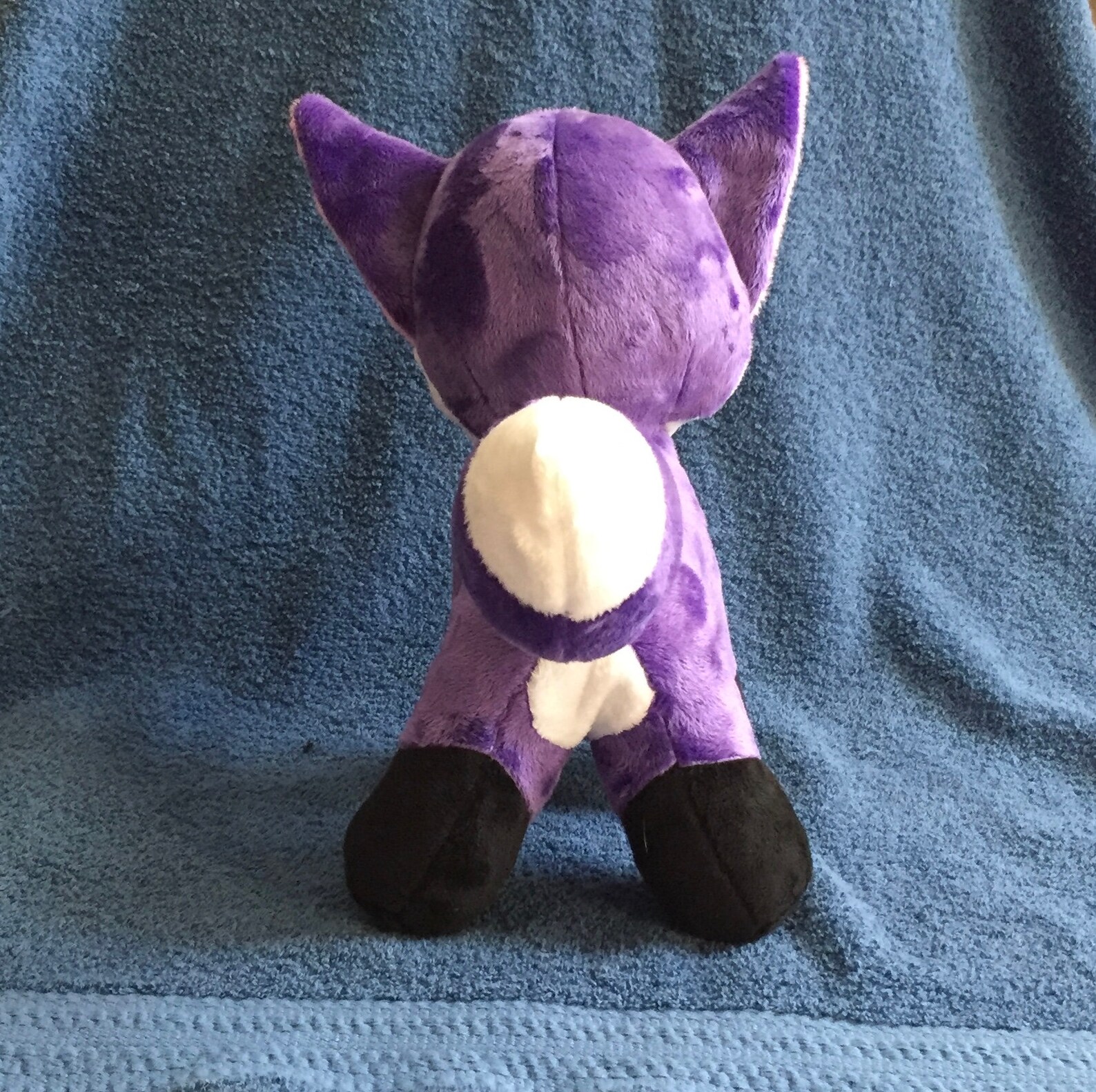 Fox Plush Stuffed Animal Purple Plushie - Etsy