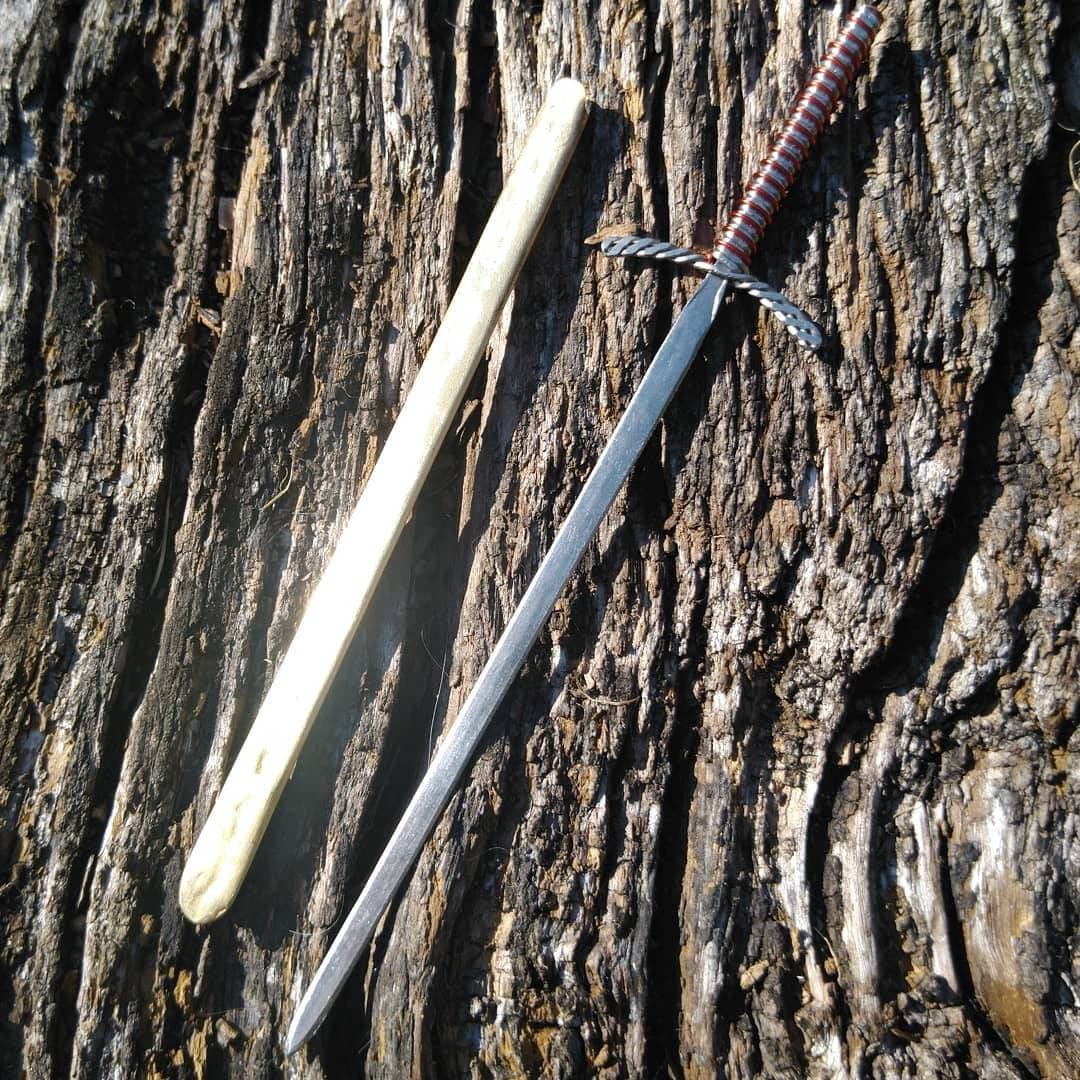 Functional Hand Forged Springsteel Miniature Broad Sword - Etsy
