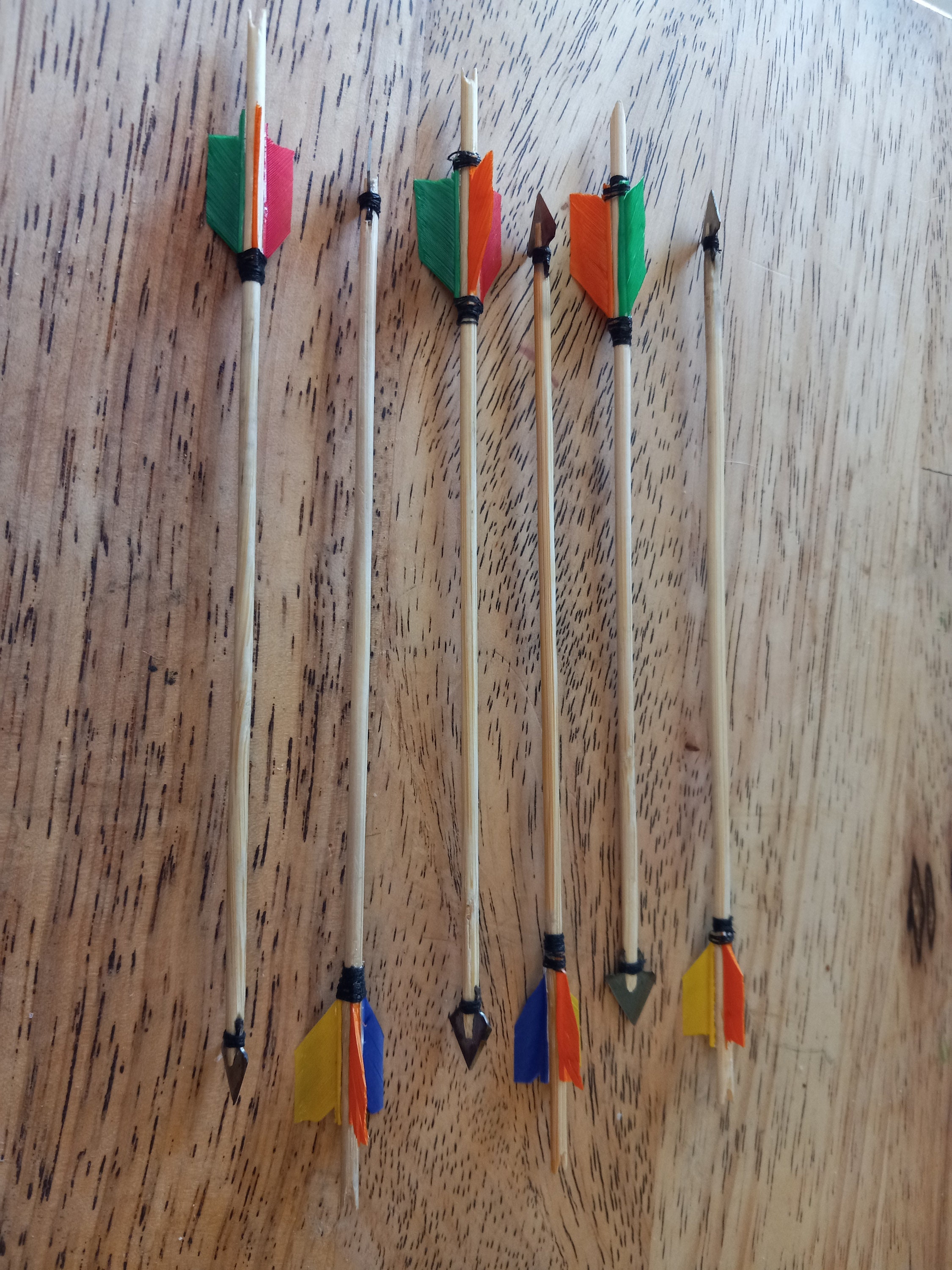 Set of Six Mini Broadhead Arrows - Etsy