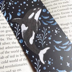Sea Animal Bookmark, Marine Life Stationery, Bookworm Gift, With Tassel ...