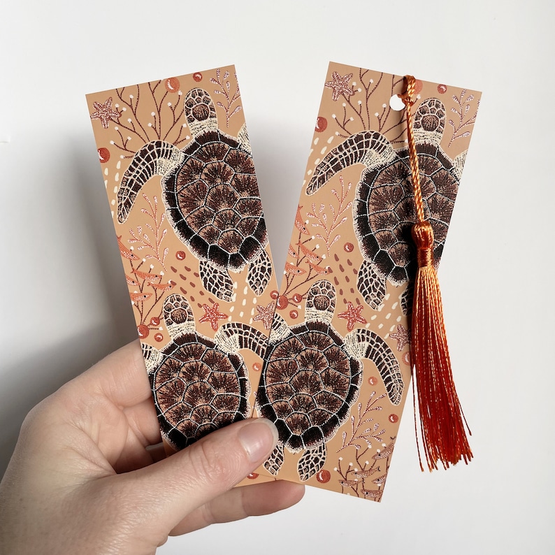 Sea Turtle Bookmark, Sealife, Bookworm Gift, Turtle Gift, With or ...