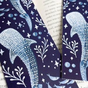 Whale Shark Bookmark Marine Life Stationery, Bookworm Gift, With or ...