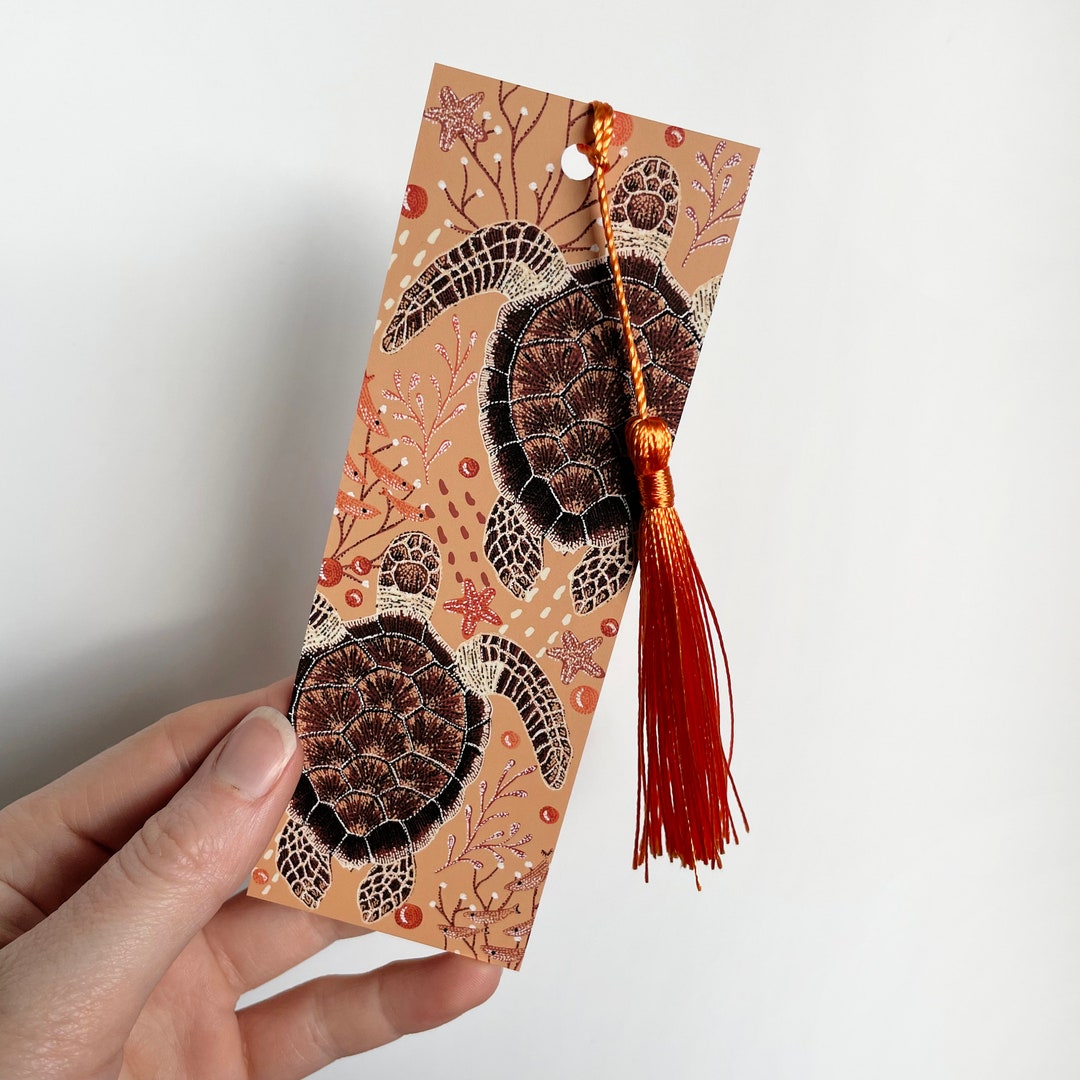 Sea Turtle Bookmark, Sealife, Bookworm Gift, Turtle Gift, With or ...