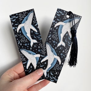 Humpback Whale Bookmark, Sealife Whale, Bookworm Gift, With or Without ...