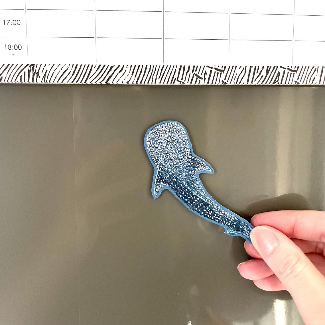 Whale Shark Leather Magnet, Marine Life Stationery, Fridge Magnet, Real ...