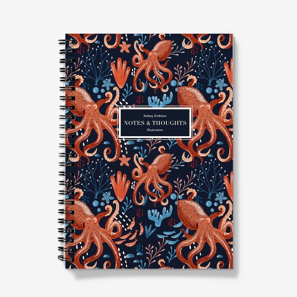 Octopus Notebook - Etsy