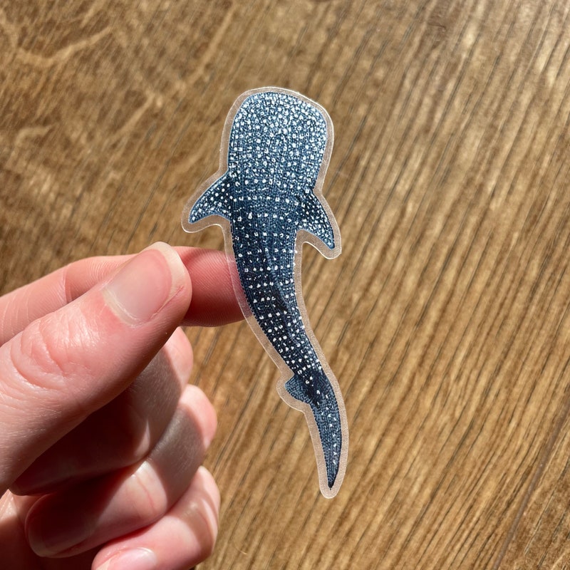 Whale Shark Blue Sticker - Etsy