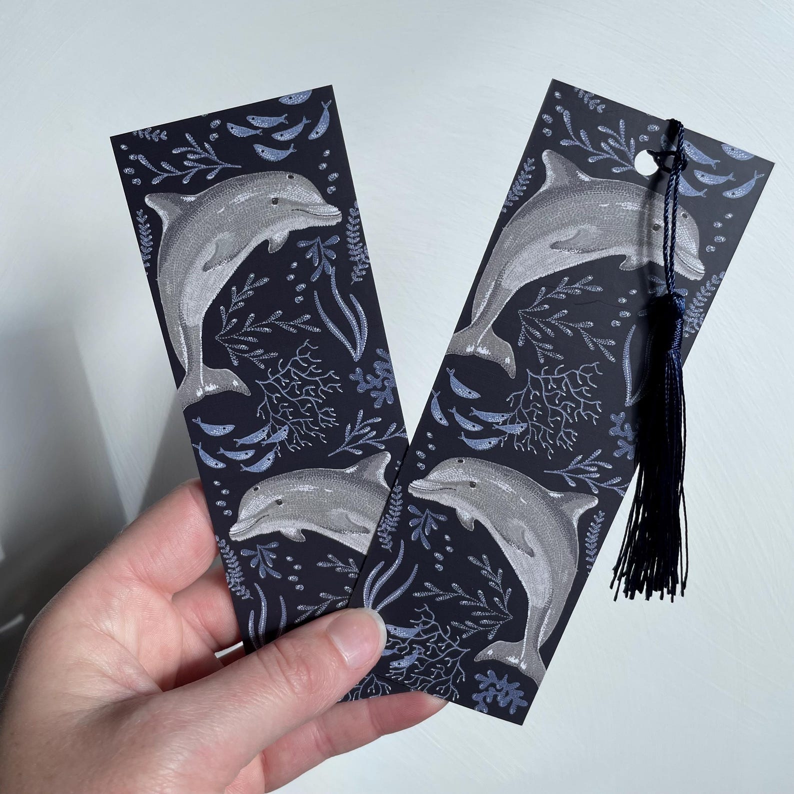 Dolphin Bookmark Marine Life Stationery, Bookworm Gift, With or Without ...