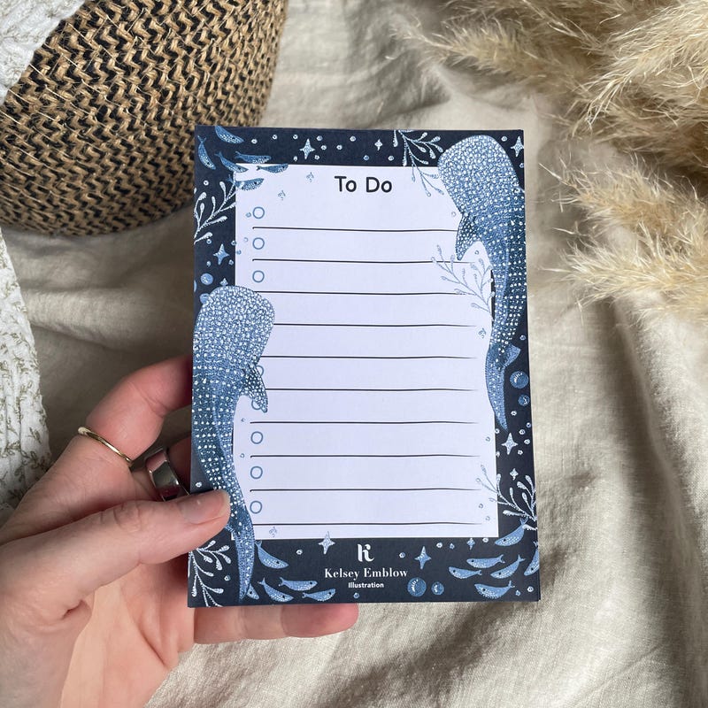 Whale Shark Notepads - Etsy UK