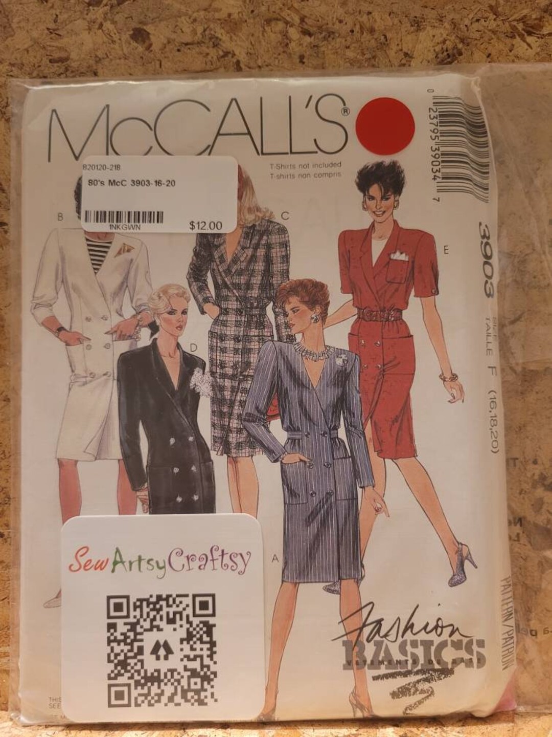 3903 80's Mccall's Fashion Basics Size 16 20 - Etsy