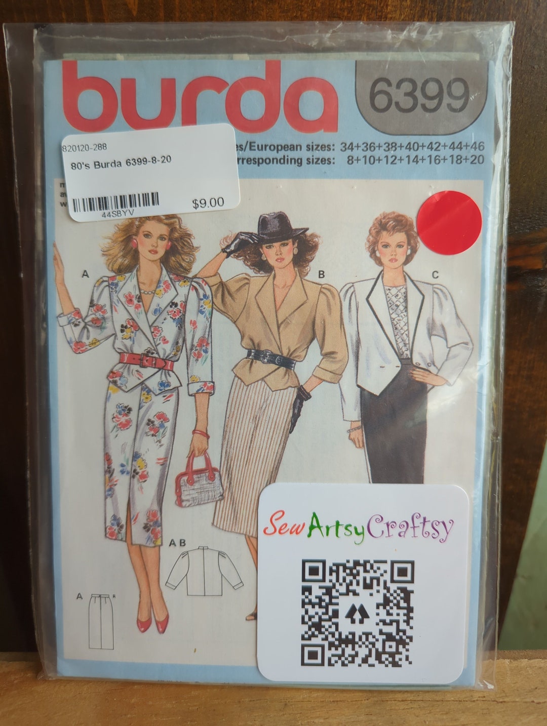 6399 80's Burda Collection Wardrobe Pattern Size 8-20 - Etsy