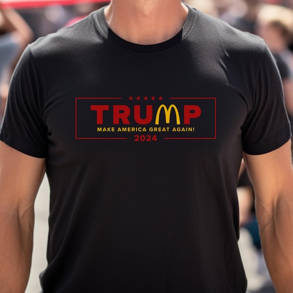 Trump Mcdonalds Tshirt - Etsy