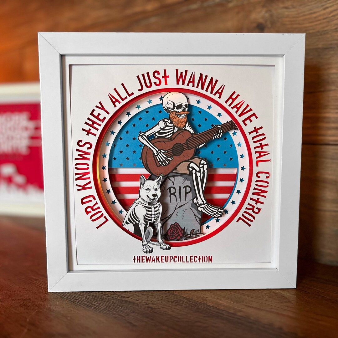Oliver Anthony Inspired 3D Shadow Box With Lights - Patriotic Home ...