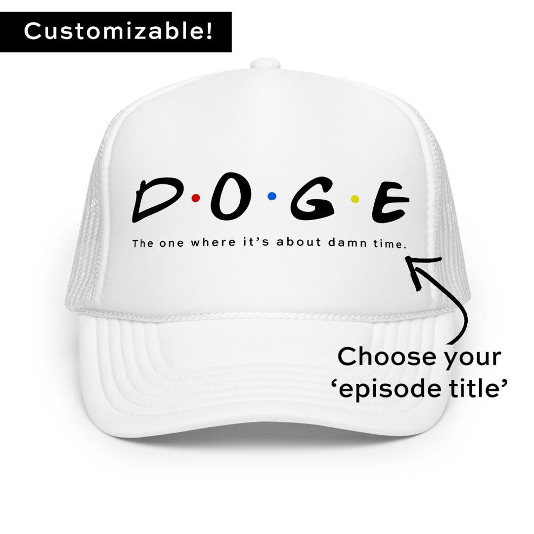 DOGE Foam Trucker Hat: Customizable 5-panel Cap - Etsy