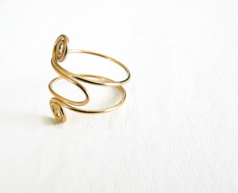 Gold Thumb Ring Adjustable Gold Filled Ring Index Finger | Etsy