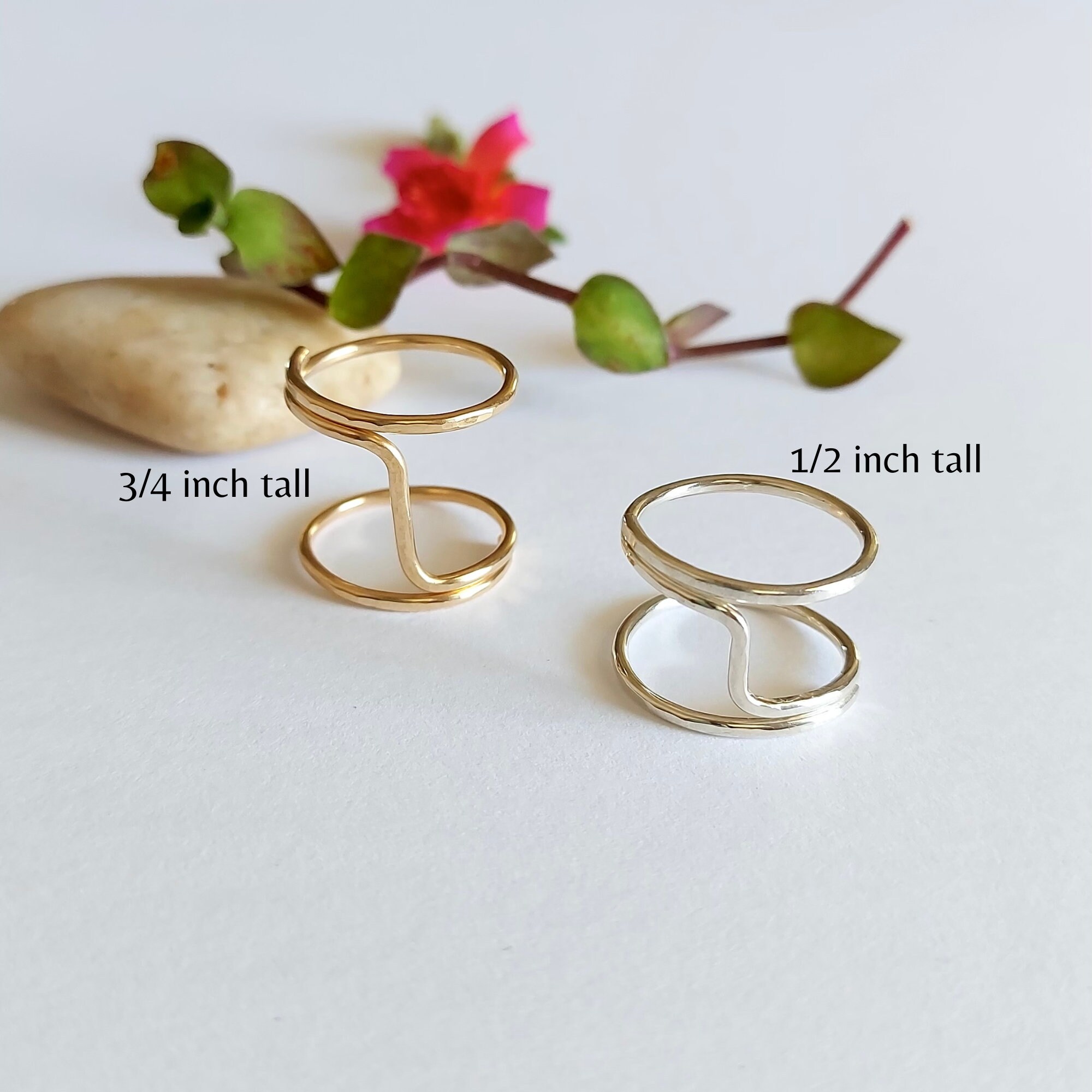 Handmade Sterling Silver Pointer Finger Ring: Minimalist Design - Etsy