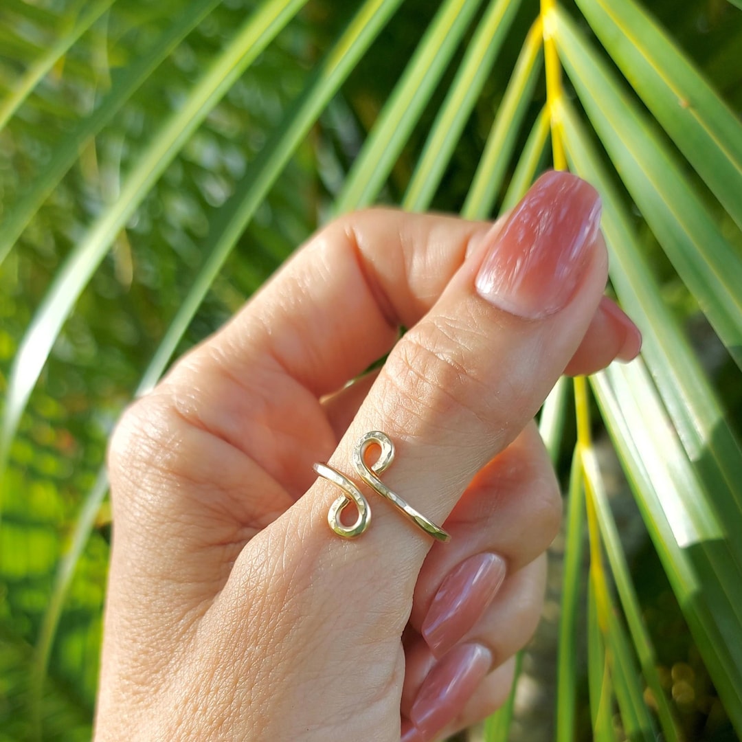 Simple Hammered Thumb Ring, Gold Thumb Ring, Handmade Rings for Women ...
